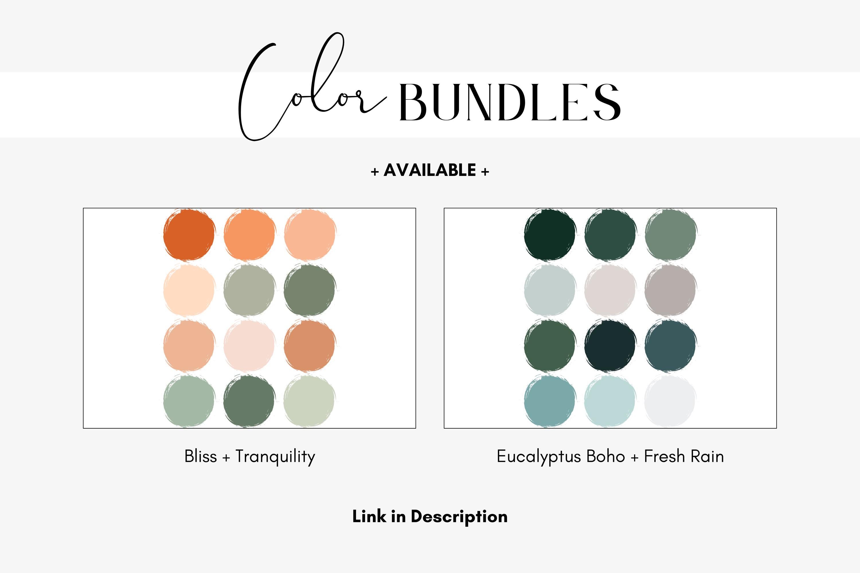 Orange and Green Color Palette for Digital Marketing Materials, Autumn ...