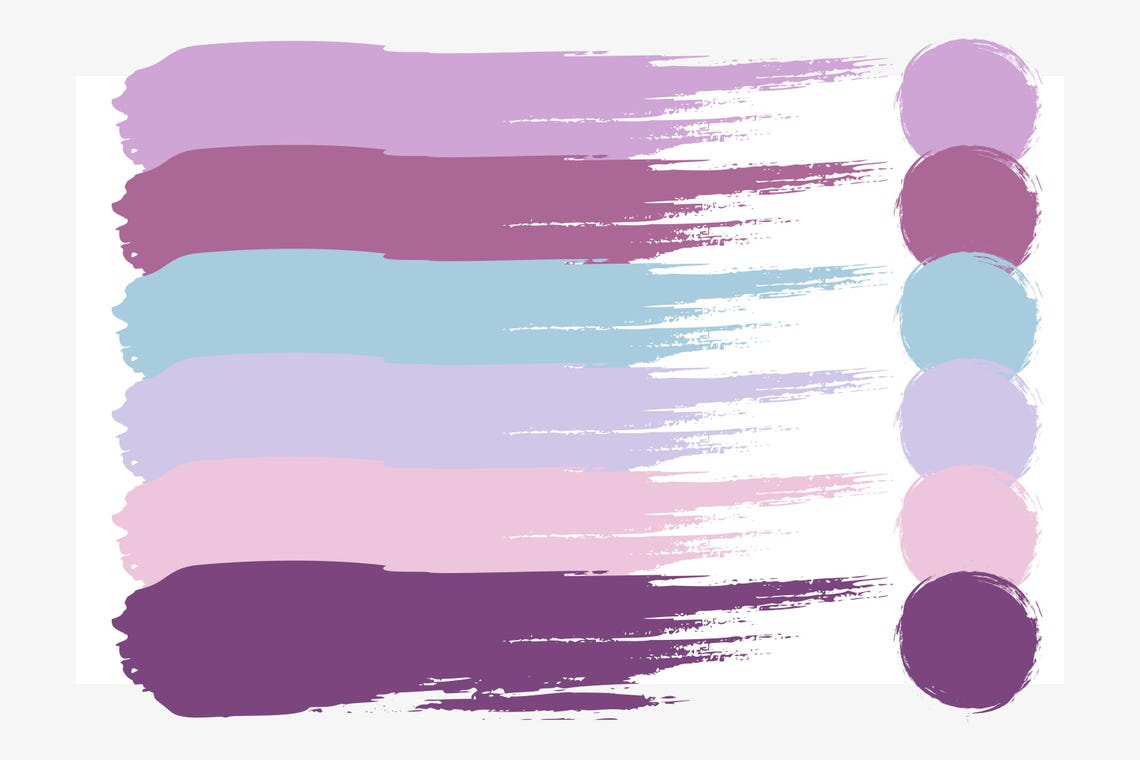 Vibrant Purple Color Palette for Branding Design, Bright Hues, Color ...