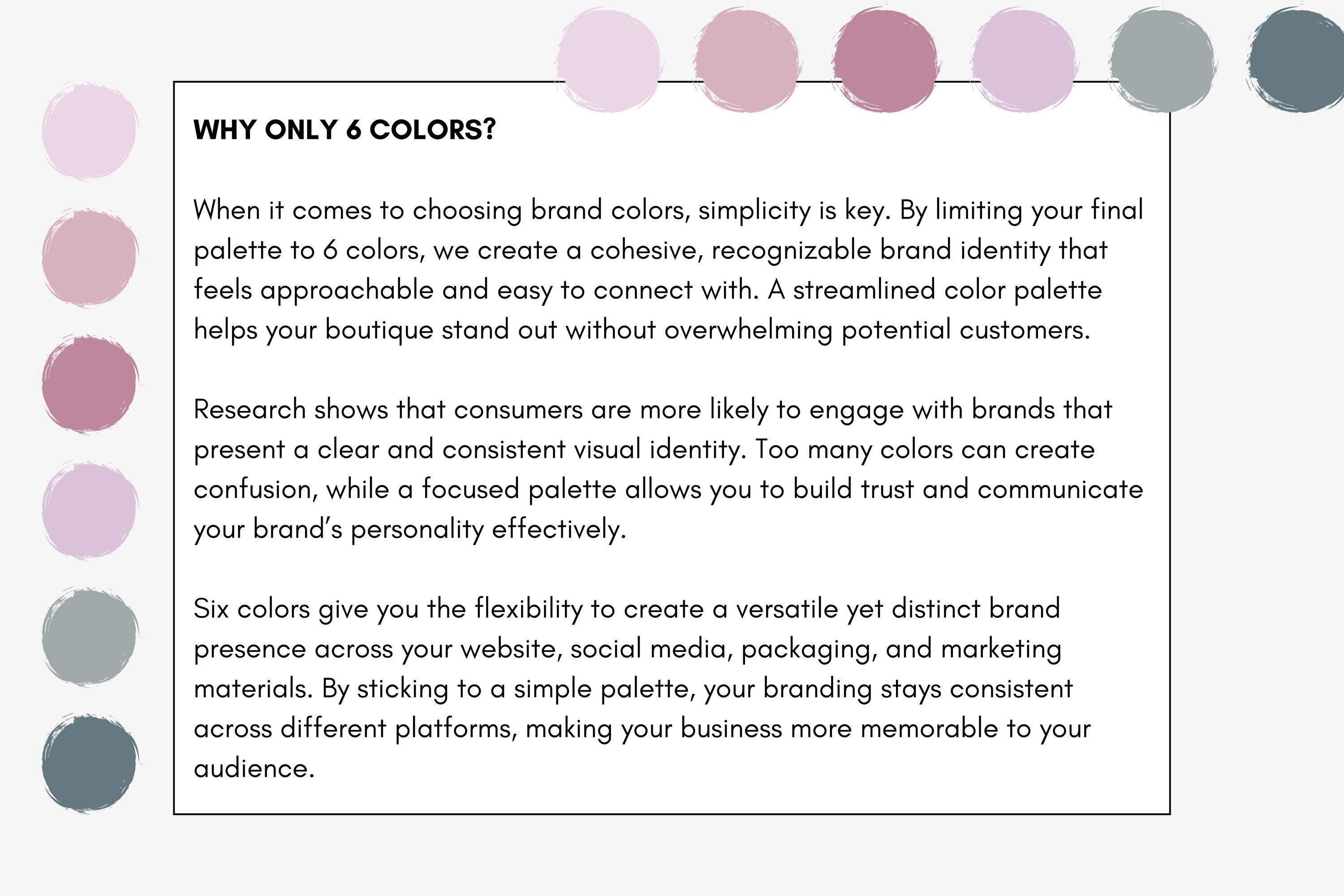 Custom Color Palette, Premium Package, Branding for Small Businesses ...