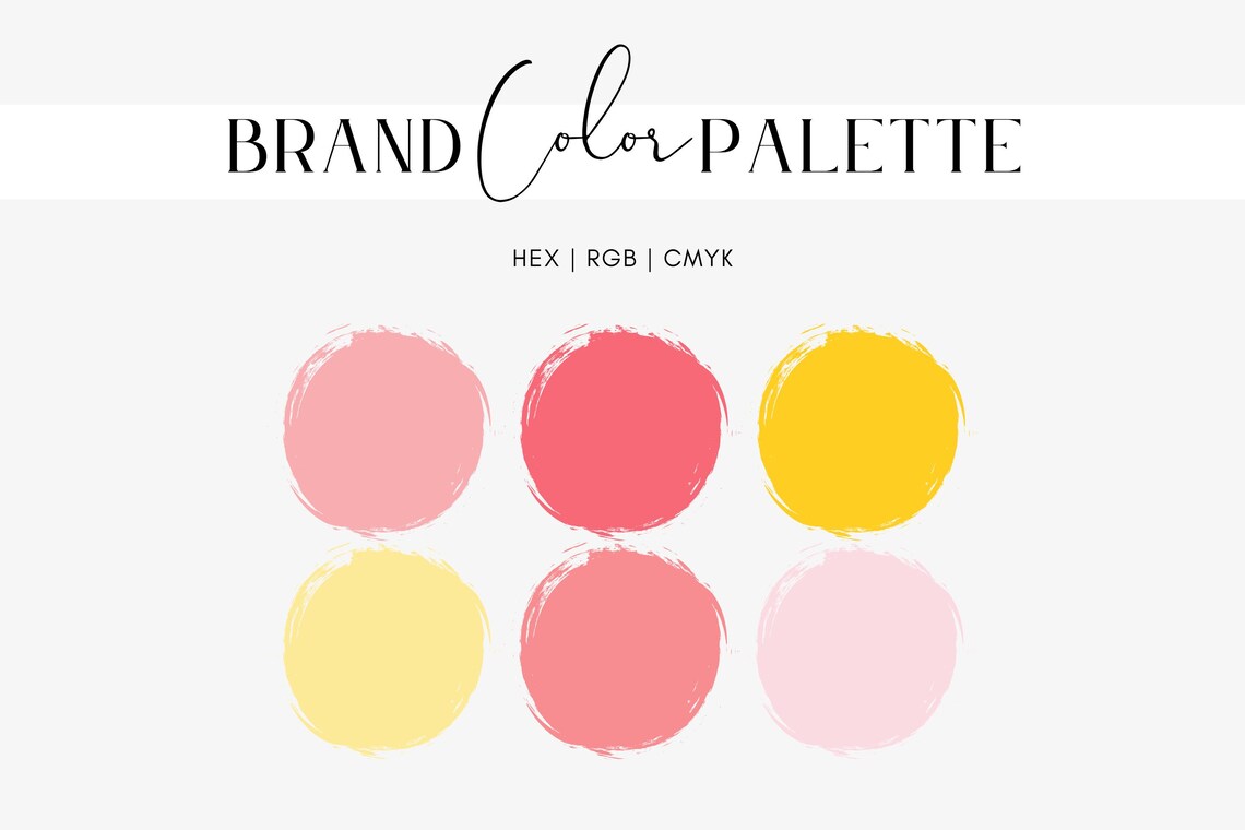 Pink Lemonade Color Palette, Vibrant Branding Design, Website Color ...