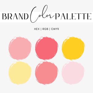 Pink Lemonade Color Palette, Vibrant Branding Design, Website Color ...
