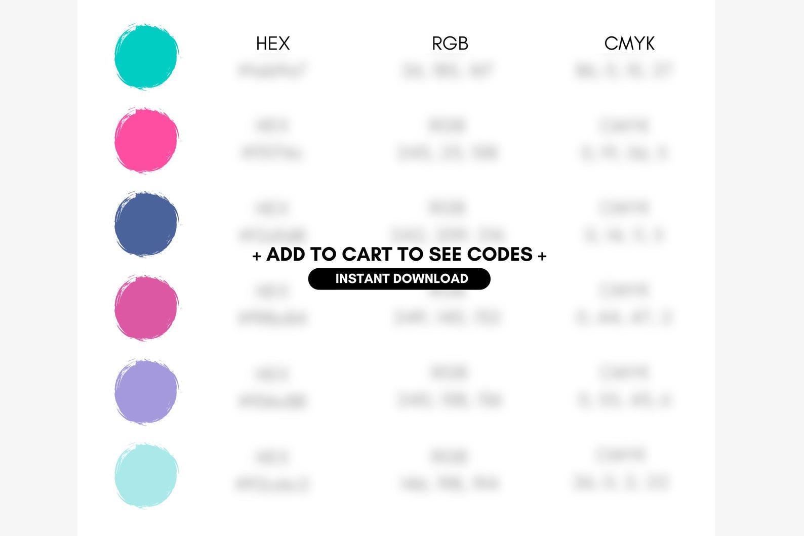 90s Vibes Color Palette for Branding Design, Bright Nostalgic Color ...