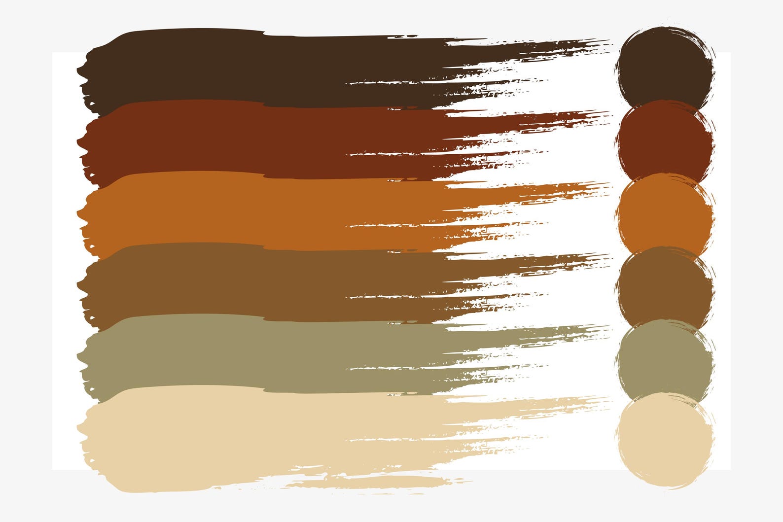 Spiced Cider Color Palette, Cozy Fall Branding, Dark Brown, Burnt ...