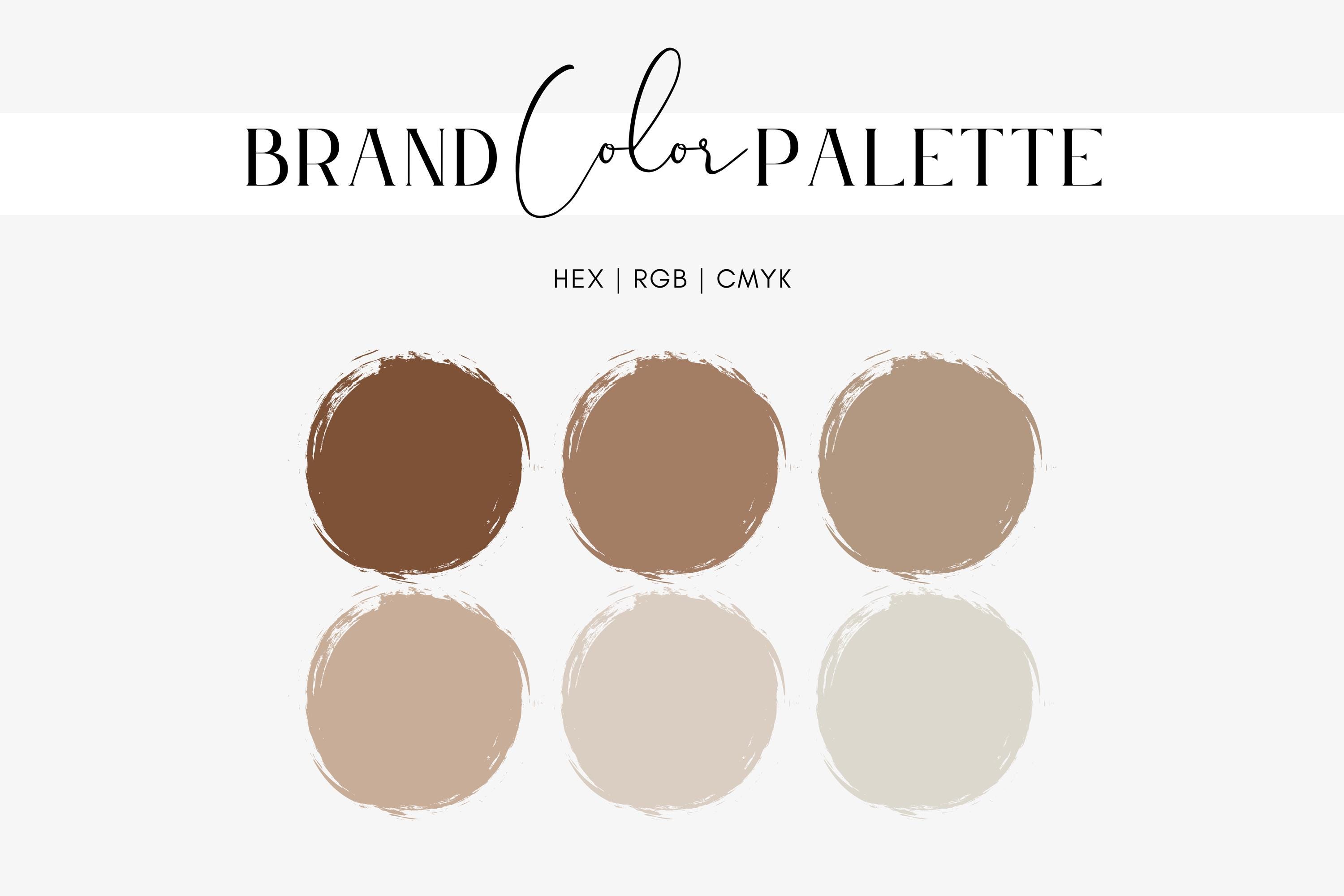 Warm Earth Tones Color Palette, Boho Brand Colors, Natural Earthy ...