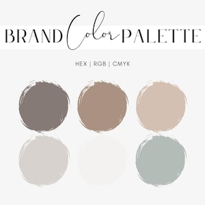 Sand Color Palette, Boho Brand Colors, Earth Tones for Website and ...