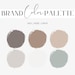 Sand Color Palette, Boho Brand Colors, Earth Tones for Website and ...