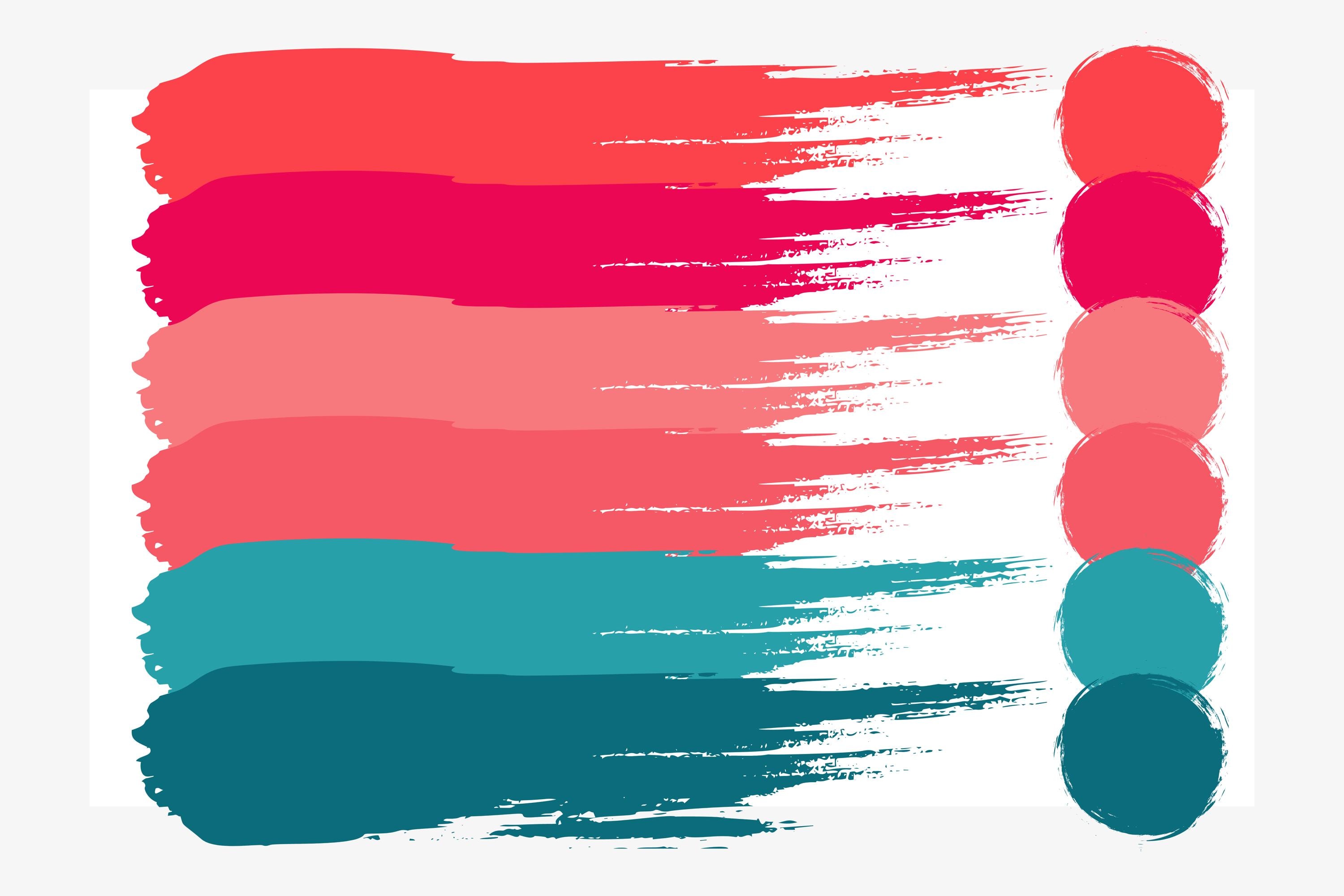 Art Deco Poppies Color Palette for Branding Design, Bright Color Scheme ...