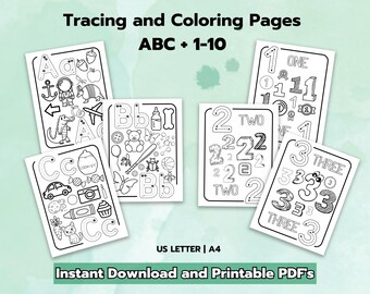 Tracing Numbers - Etsy