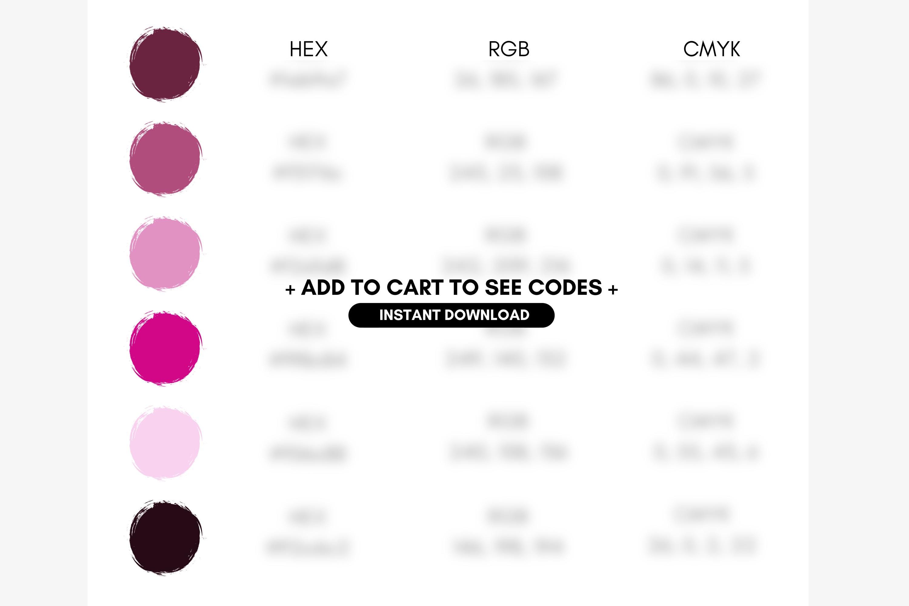 Dramatic Pink Color Palette, Small Business Branding Colors, Port Red ...