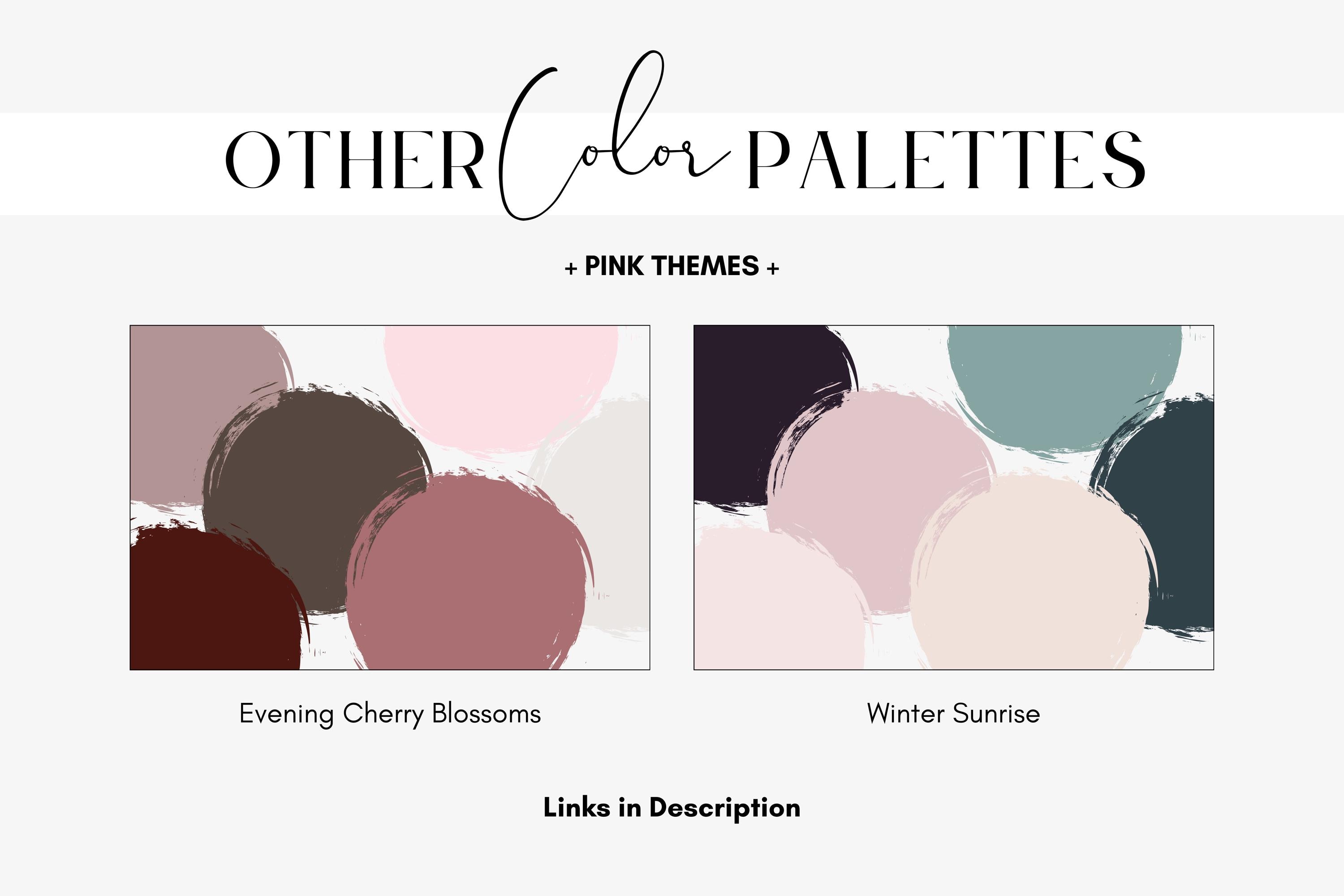 Dusty Rose Color Palette, Soft Pink Brand Colors for Website and Social ...