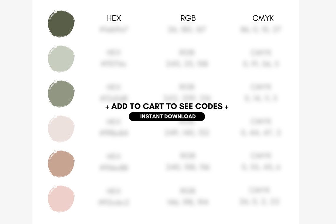 Paleta de colores verde salvia, tema de color natural, rosa suave, rosa ...