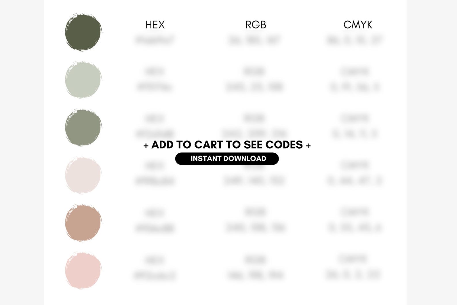 Sage Green Color Palette, Natural Color Theme, Soft Pink, Blush Rose ...