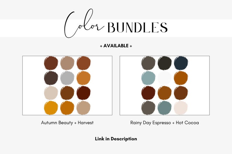 Moody Fall Color Palette for Branding Design, Autumn Brand Colors for ...