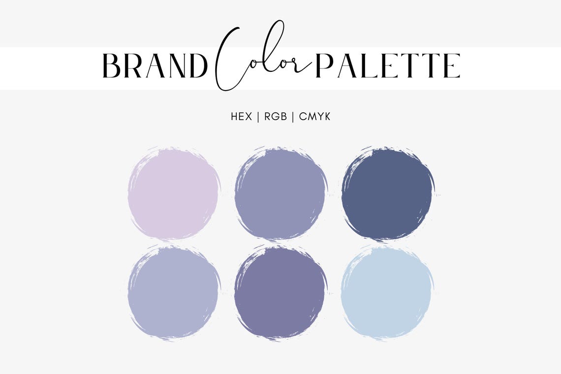 Periwinkle Color Palette for Branding Design, Lavender, Dusty Purple ...