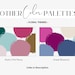 Hydrangea Color Palette, Purple Shades, Lavender, Dusty Rose, Branding ...