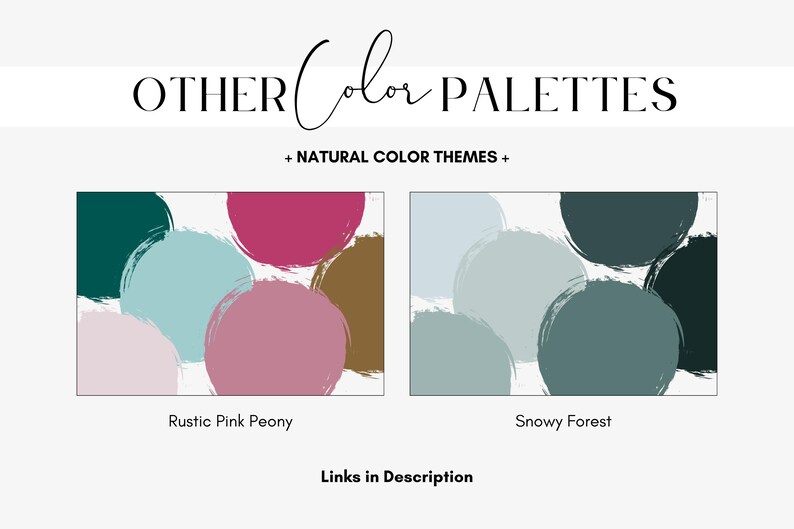 Blue Green Color Palette, Moody Branding for Website and Social Media ...