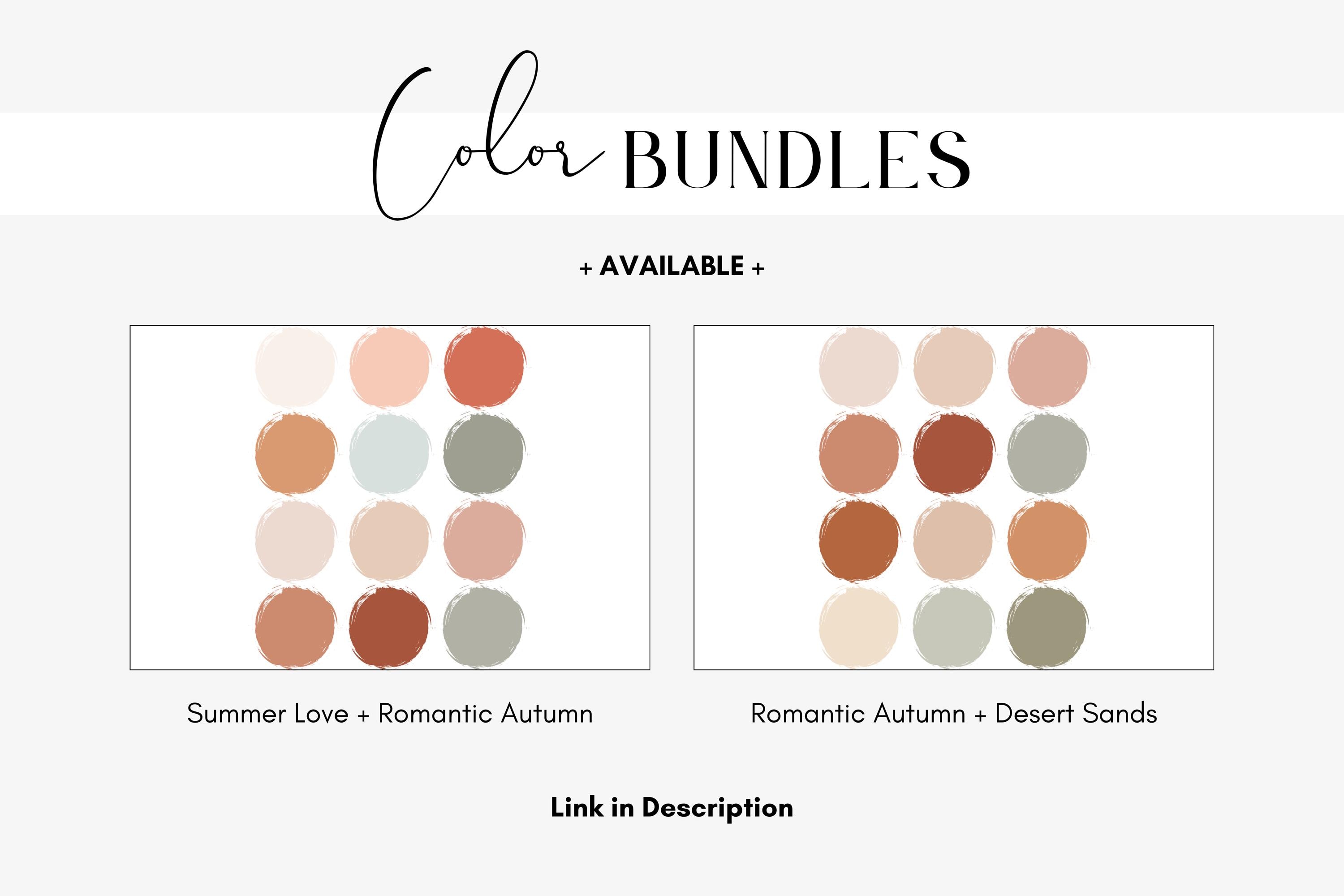 Peach, Orange, Sage Green, Mint Color Palette, Boho Color Theme ...