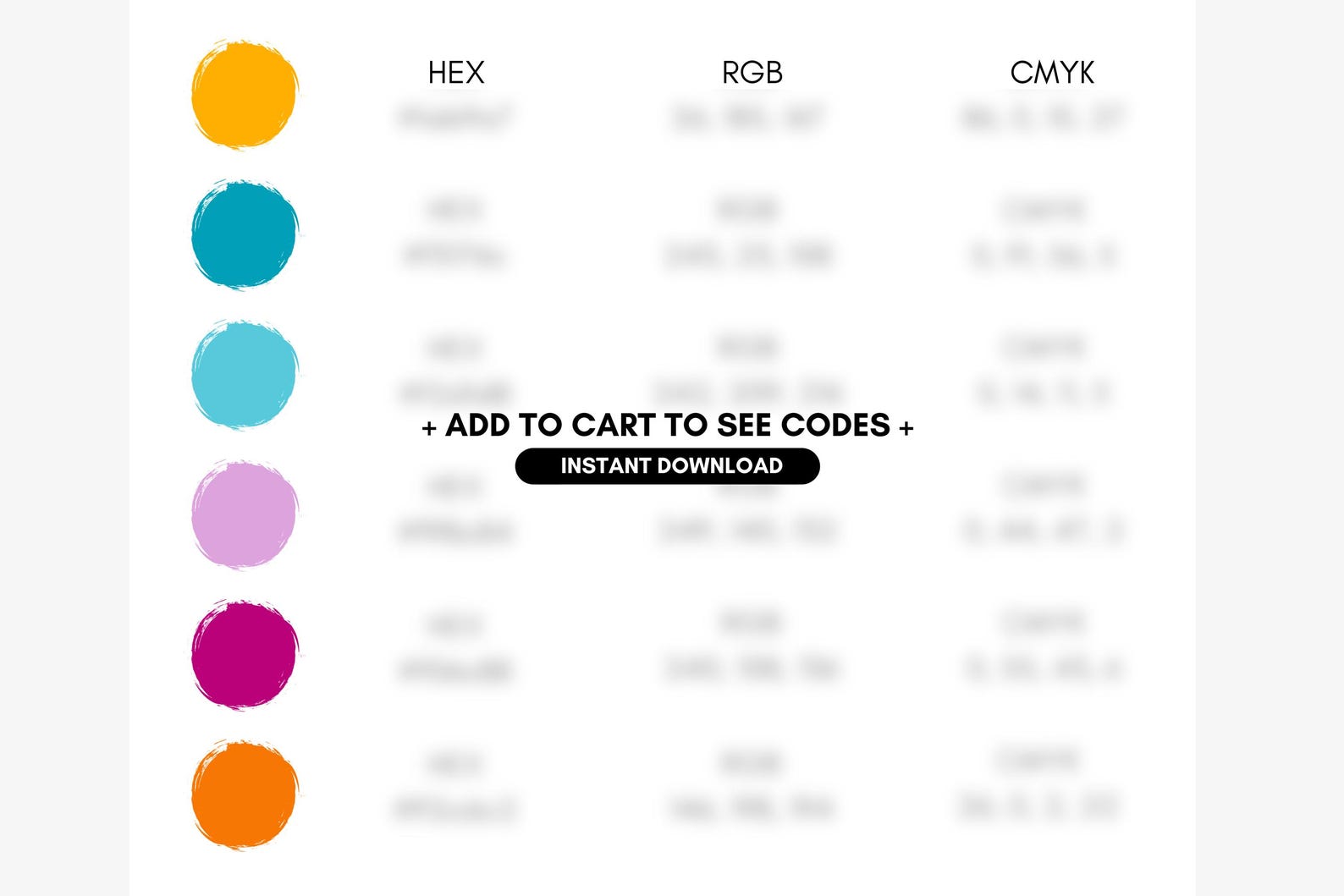 Bright Birthday Theme Color Palette for Branding Design, Marigold ...