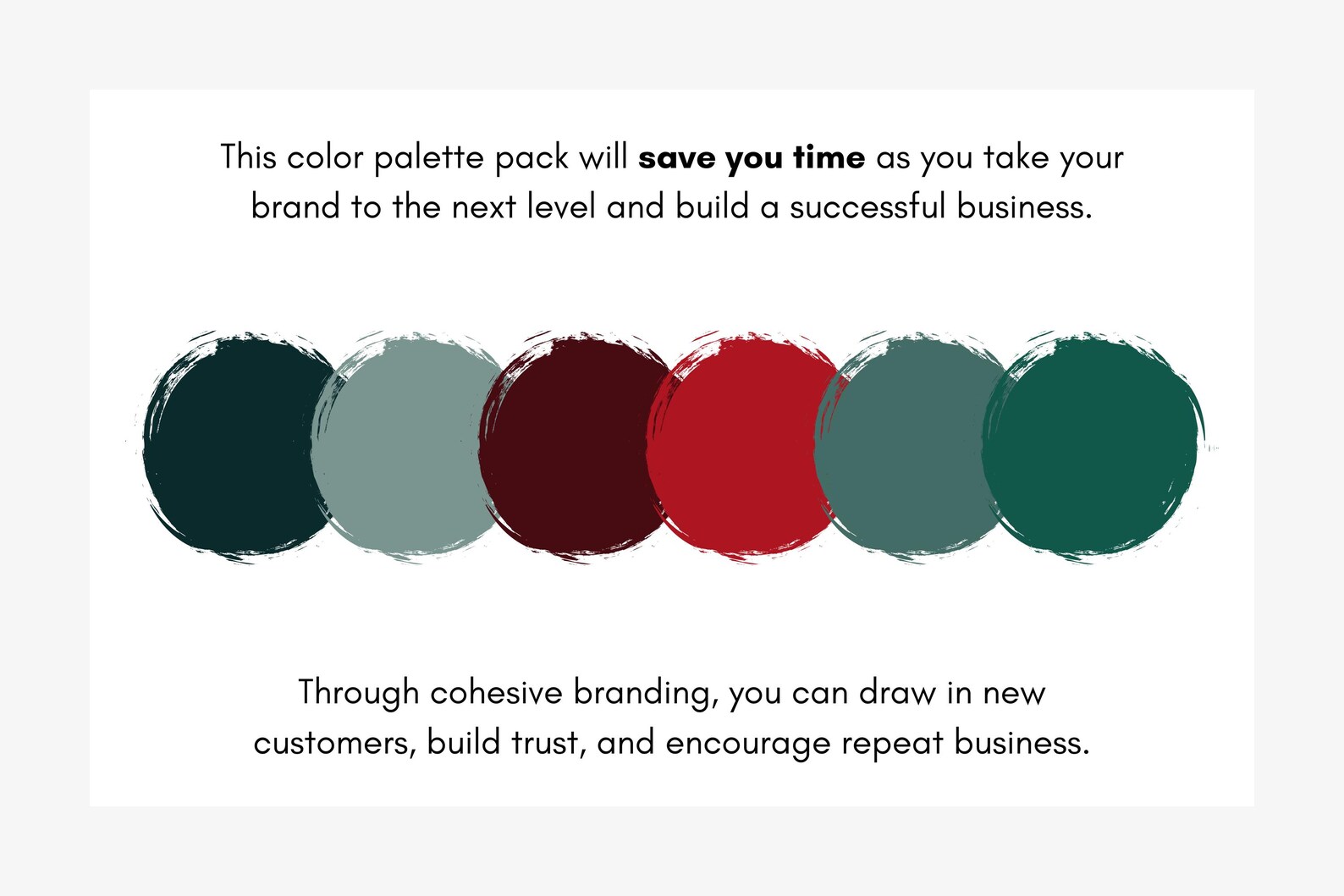 Dark Green and Red Christmas Tree Color Palette, Holiday Branding ...