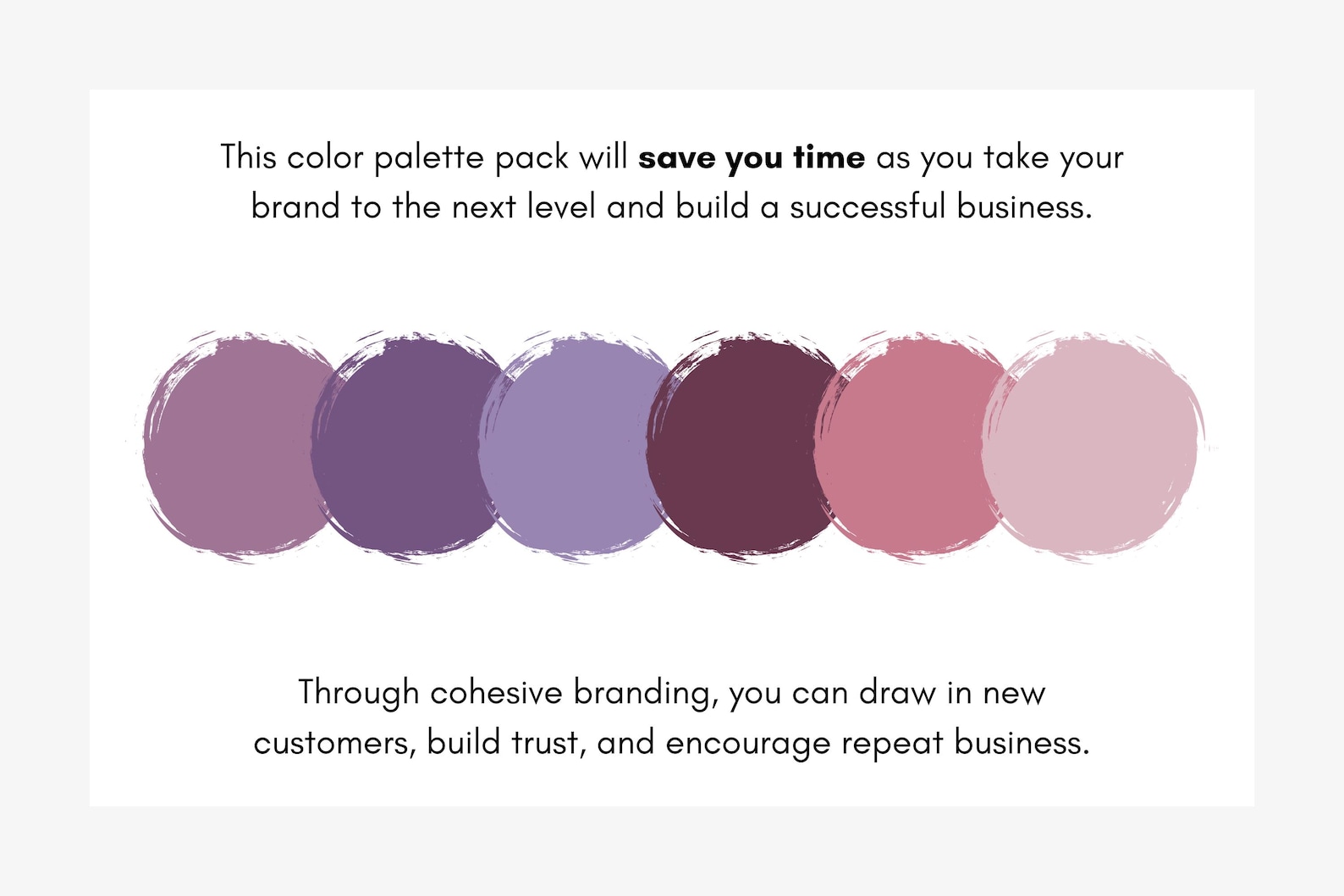 Hydrangea Color Palette, Purple Shades, Lavender, Dusty Rose, Branding ...