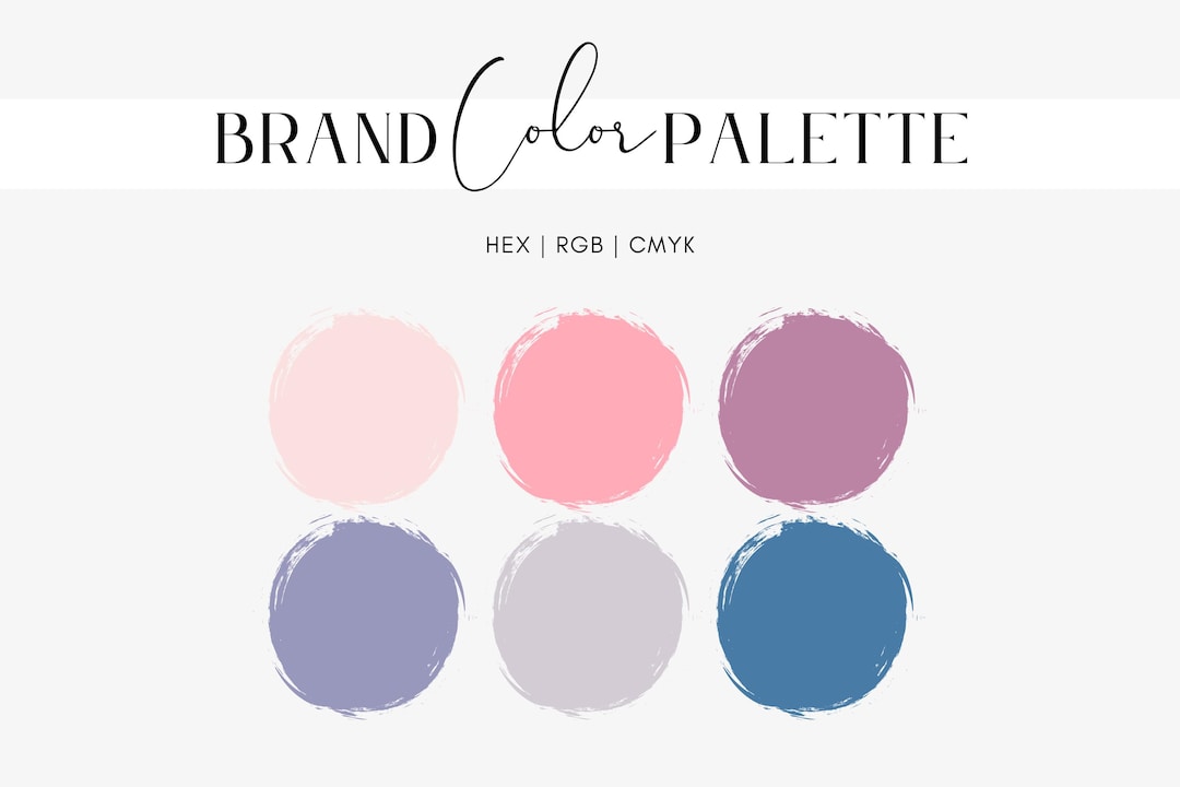 Peaceful Color Palette, Pale Pink, Periwinkle, Gray, Charcoal Blue for ...