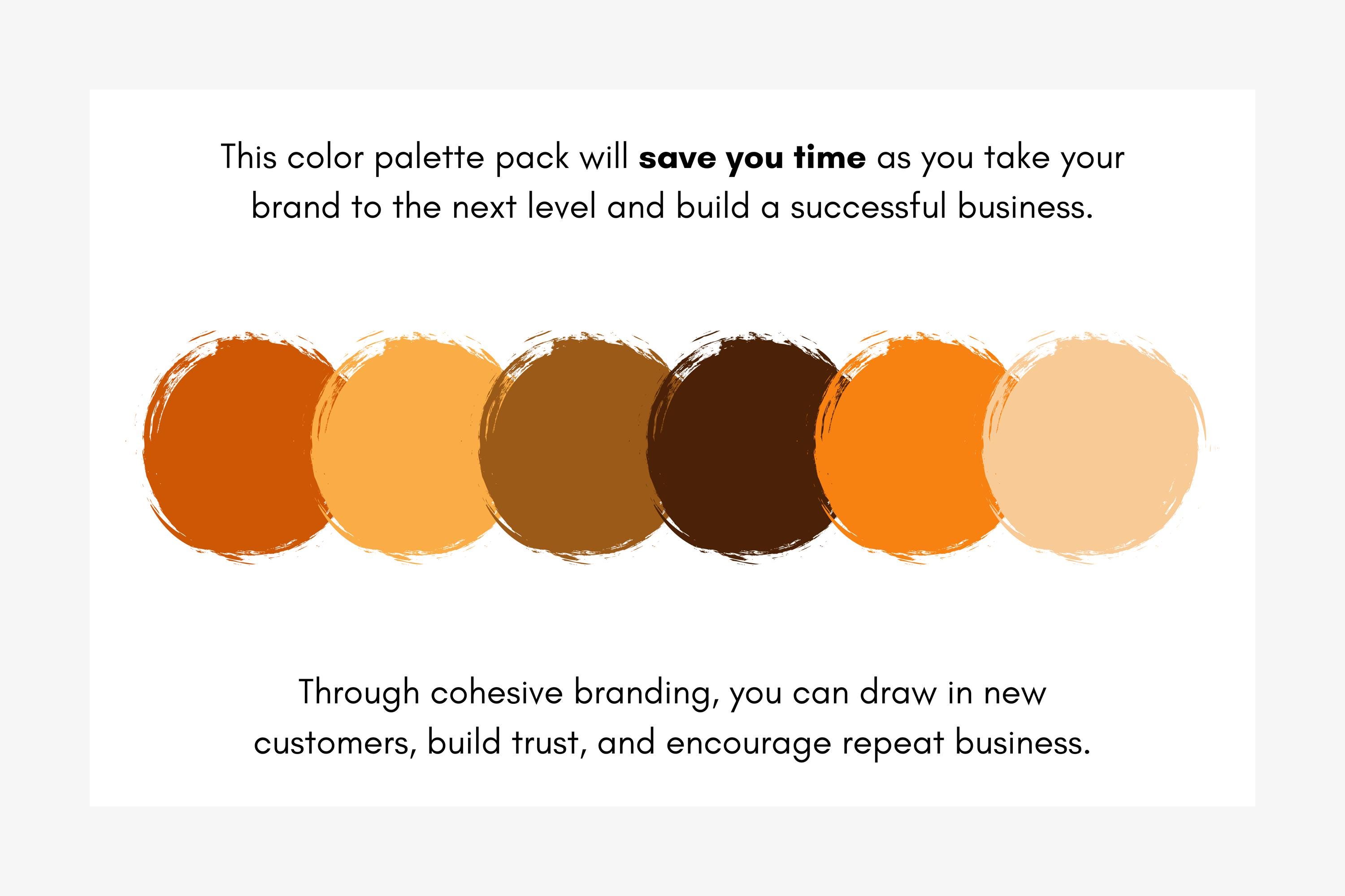 Orange and Brown Fall Color Palette, Branding Design for Small Business ...