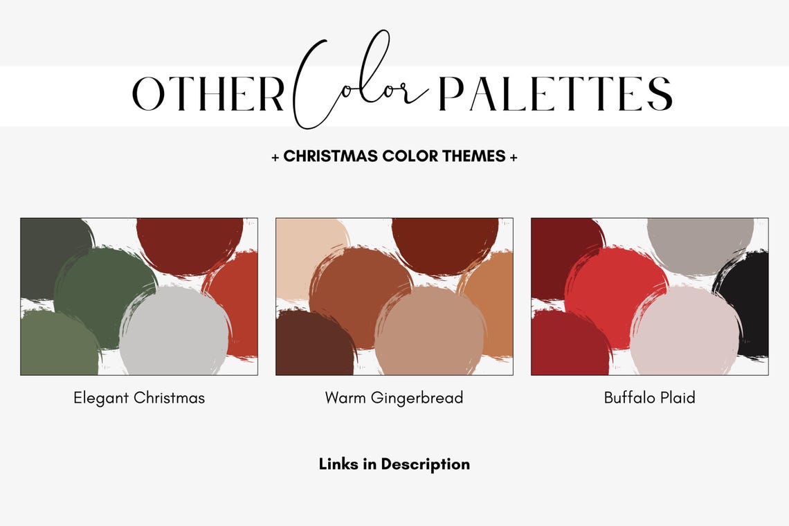 Christmas Ribbon Color Palette for Christmas Branding Design, Red ...