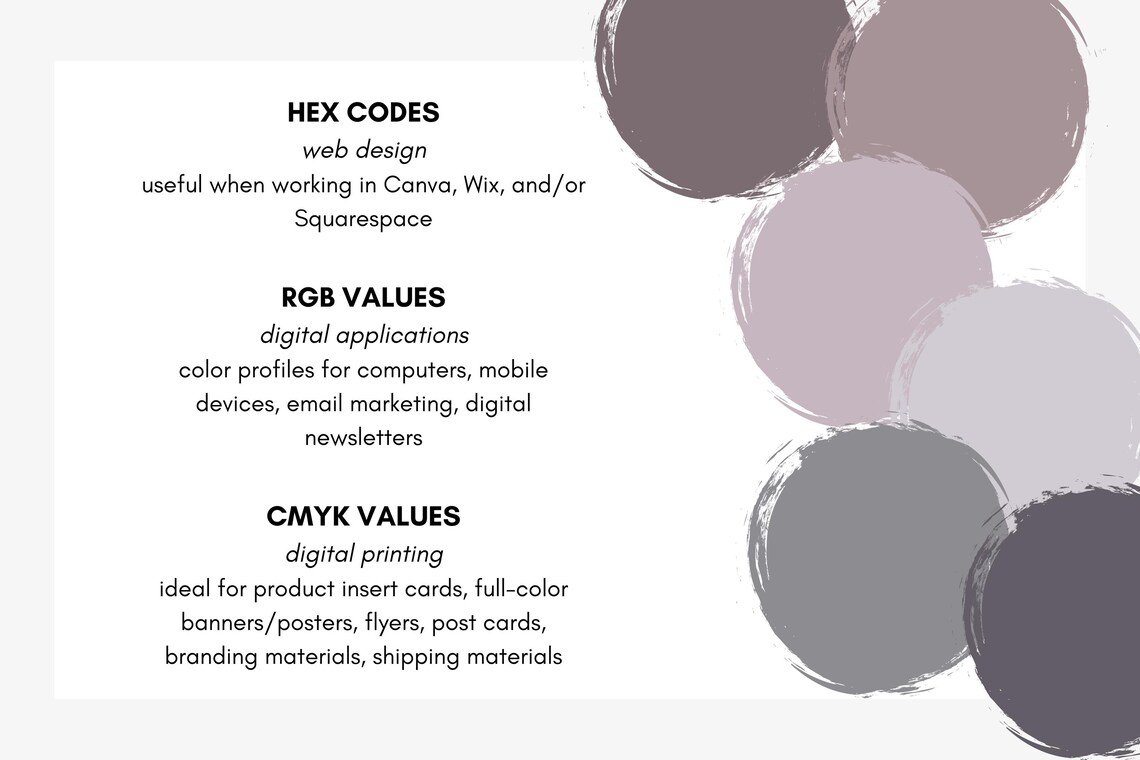 Soft Purple Color Palette, Digital Branding Design, Moody Brand Colors ...