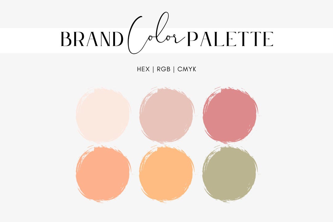 Soft Tones Color Palette, Peach, Dusty Soft Pink, Orange, Marigold ...