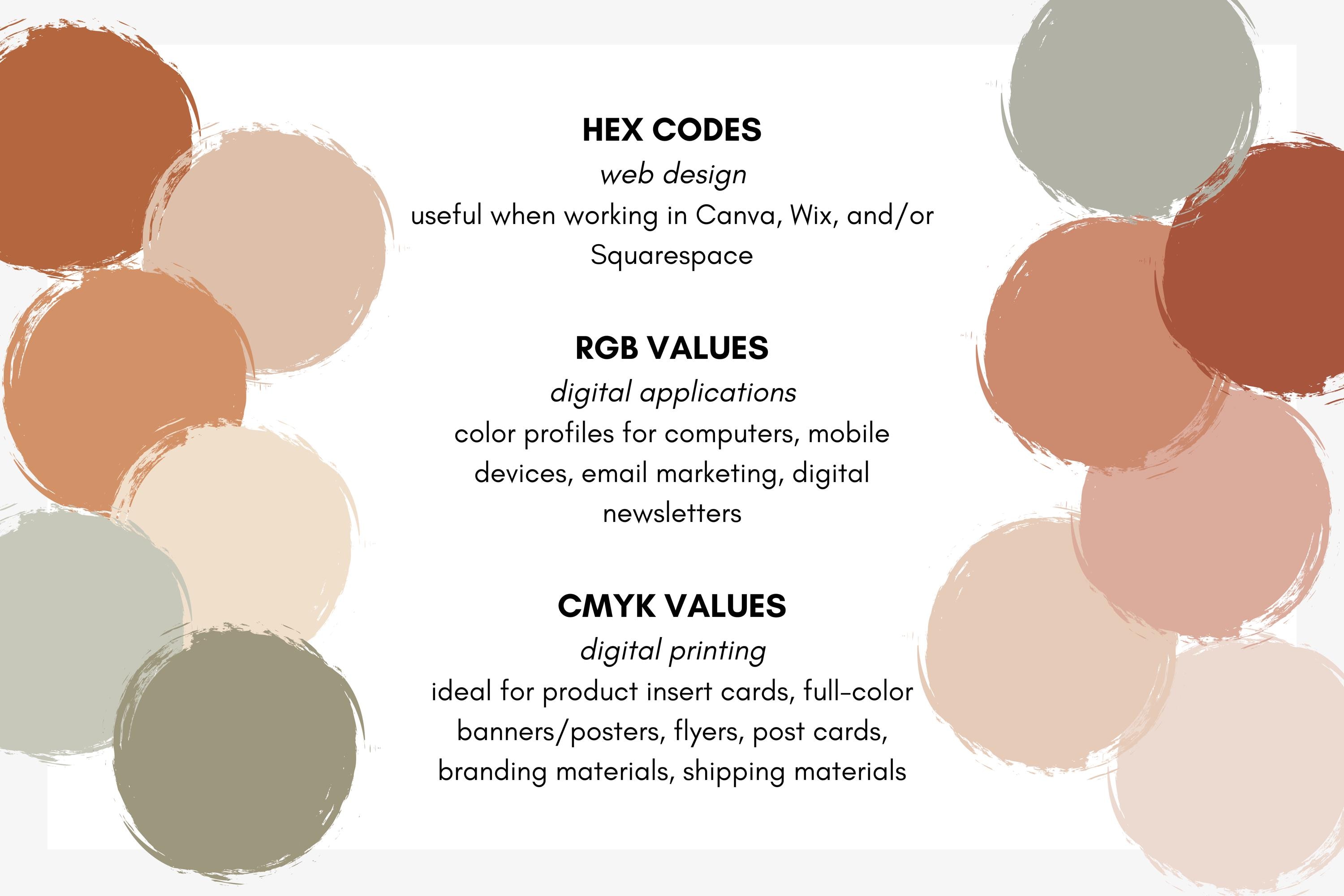 Soft Earth Tone Color Palette Bundle, Peach, Dusty Pink, Terracotta ...