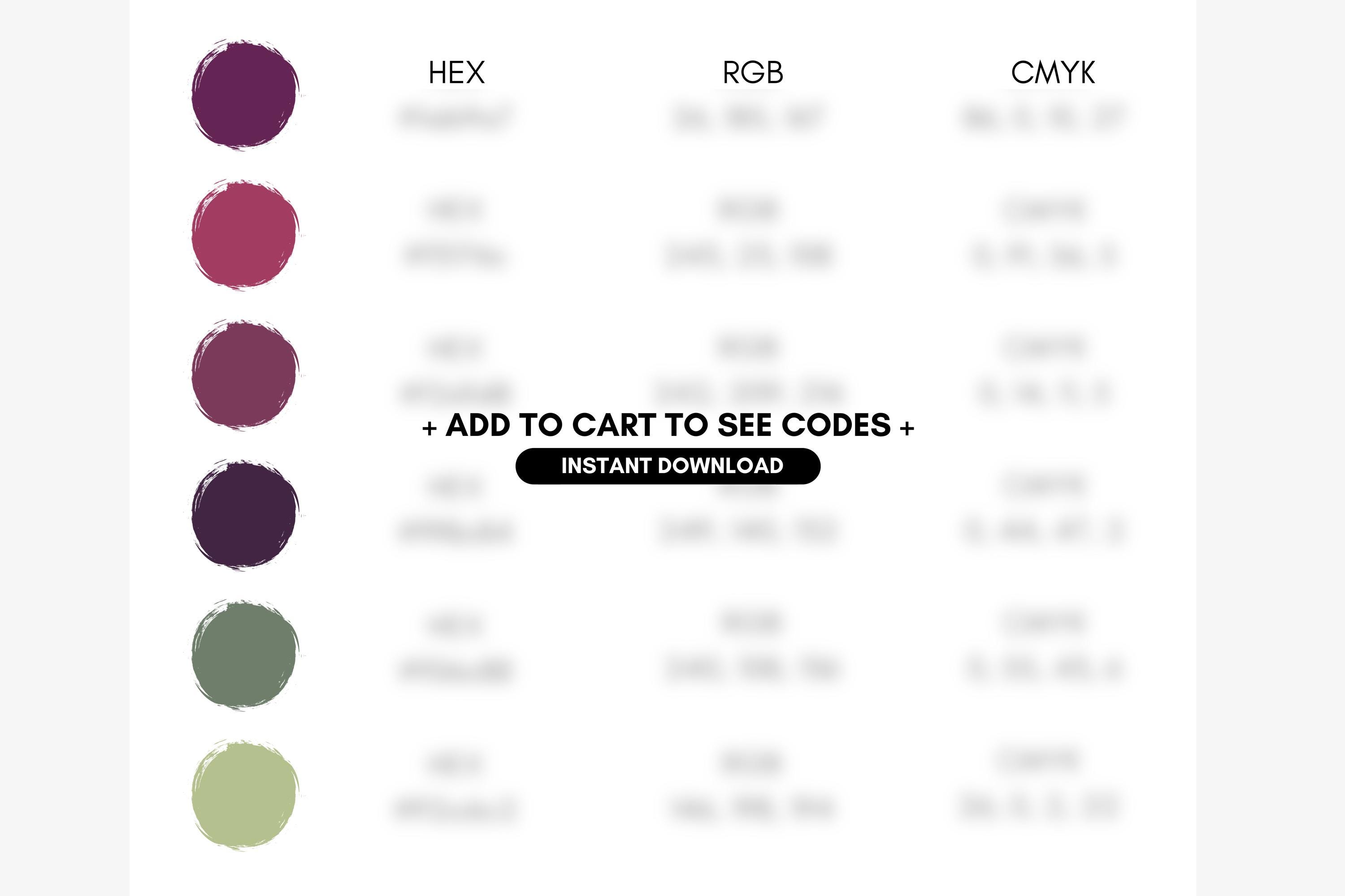 Red Wine Inspired Color Palette, Shades of Plum and Moss Green, Rich ...