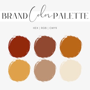 Pumpkin Spice Autumn Color Palette for DIY Branding Design, Fall Brand ...