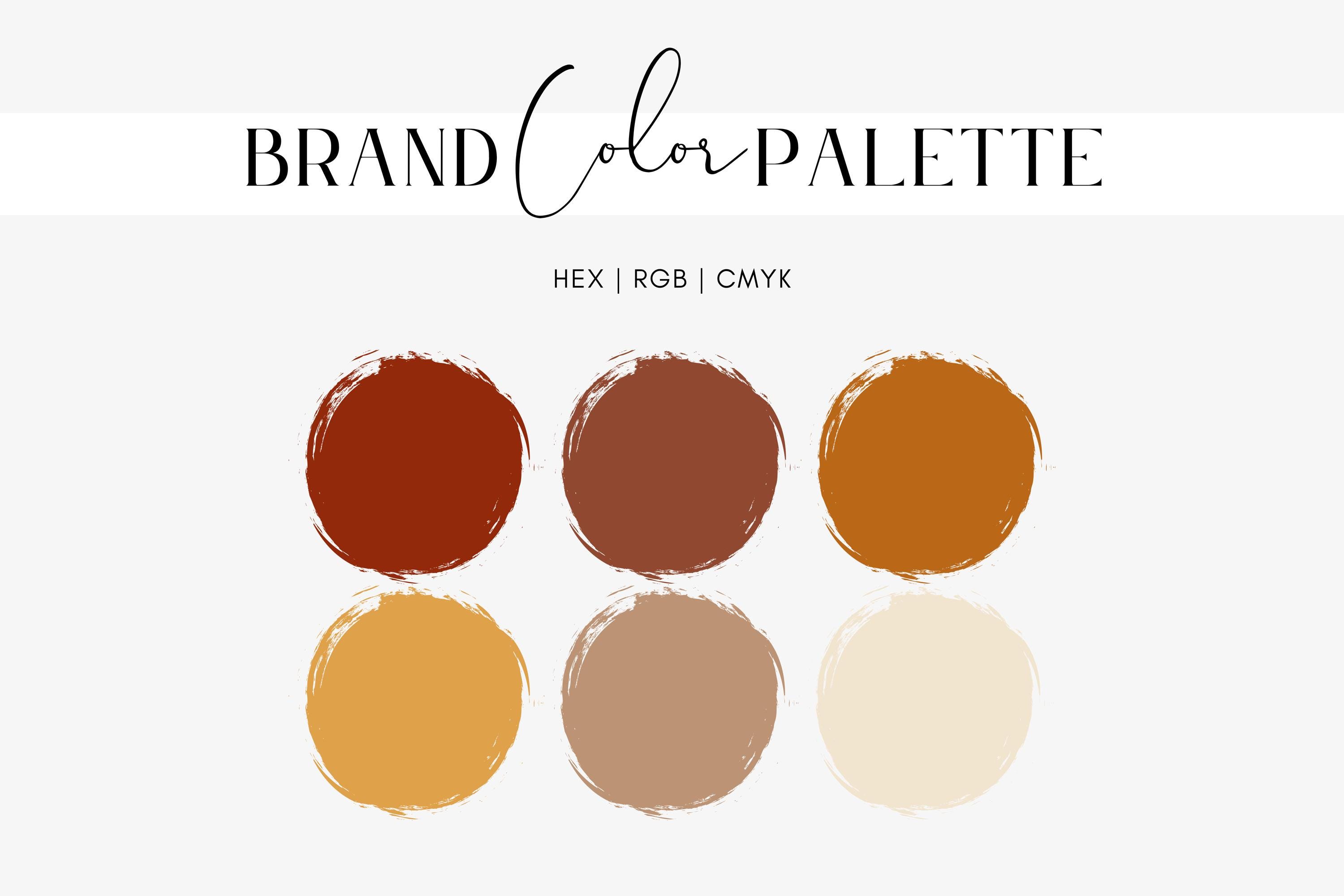 Pumpkin Spice Autumn Color Palette for DIY Branding Design, Fall Brand ...