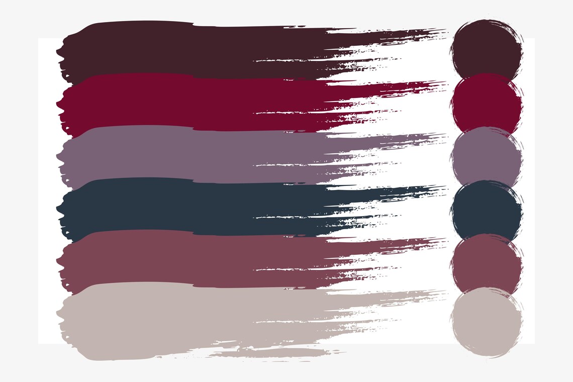 Mulled Wine Color Palette, Dark Purple, Rich Red, Lavender, Navy Blue ...