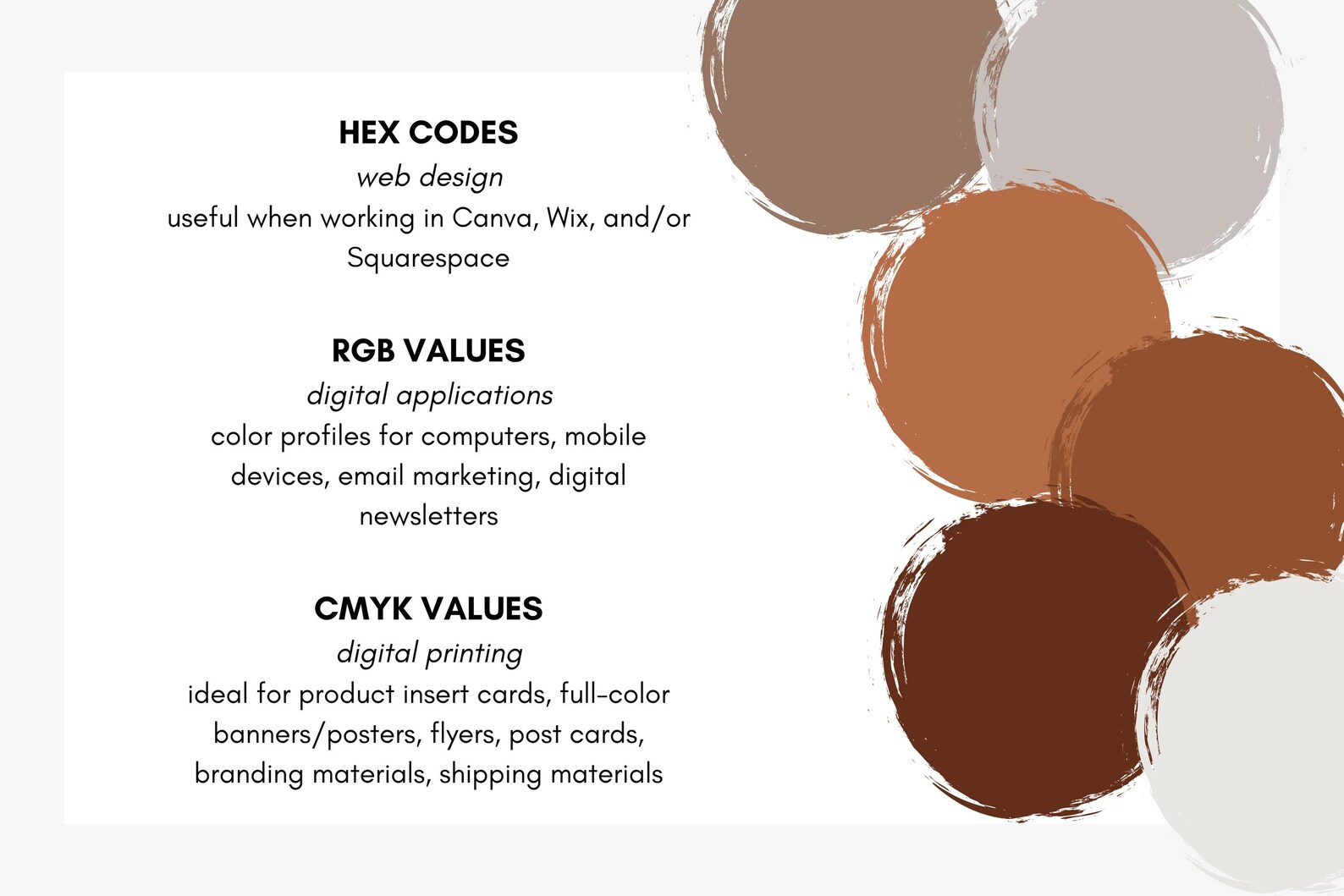 Terracotta Color Palette, Desert Boho Branding for Website and Social ...