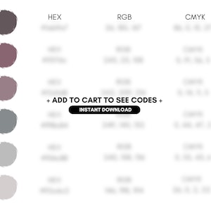 Mauve Color Palette, Natural Color Theme, Branding for Website and ...