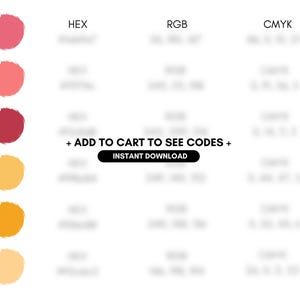 Citrus Color Palette for Branding, Dark Rosy Pink, Coral, Crimson ...