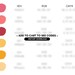 Citrus Color Palette for Branding, Dark Rosy Pink, Coral, Crimson ...