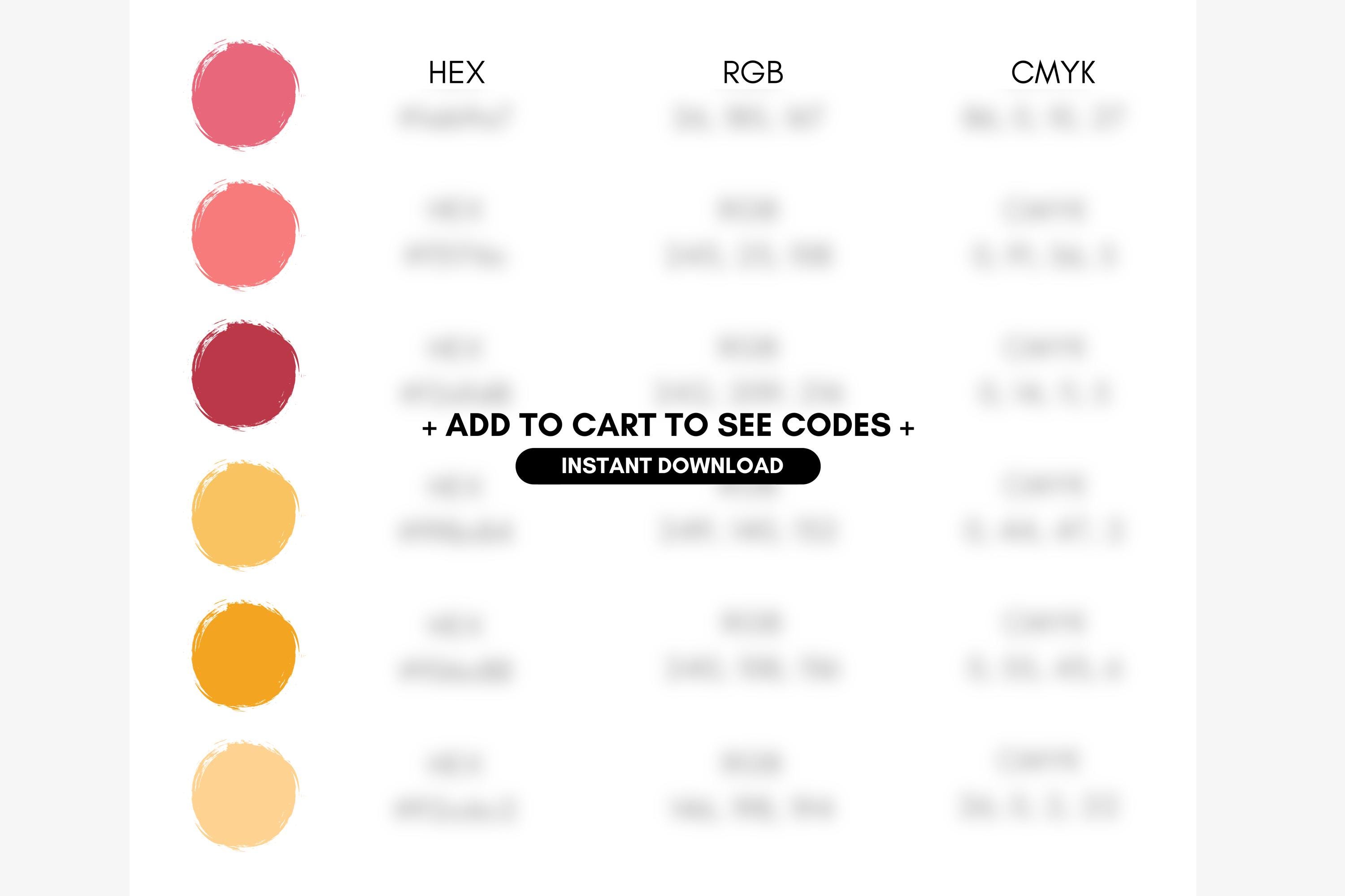 Citrus Color Palette for Branding, Dark Rosy Pink, Coral, Crimson ...