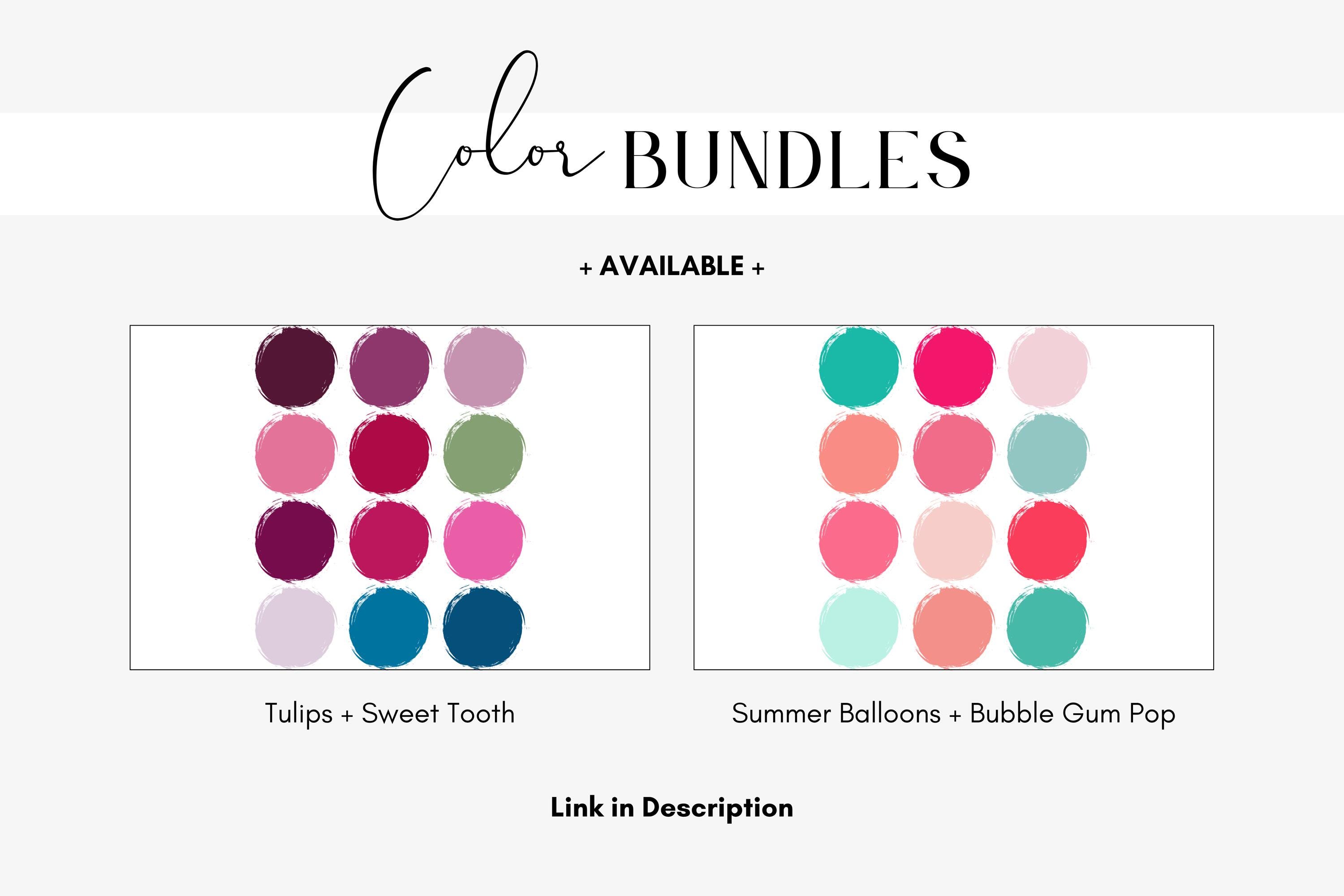 Sprinkles Color Palette, Mustard Yellow, Pink, Watermelon, Sky Blue ...