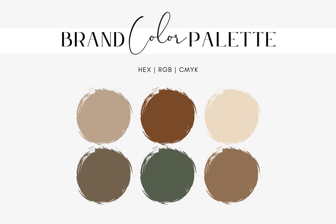 Woodland Branding Color Palette, Earthy Brand Color Scheme, Taupe ...