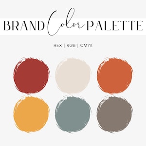 Pumpkin Patch Color Palette for Digital Marketing Materials, Autumn ...