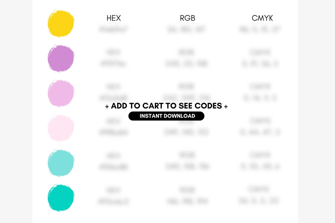 90s Nostalgia Color Palette for Branding Design, Bright Color Scheme ...