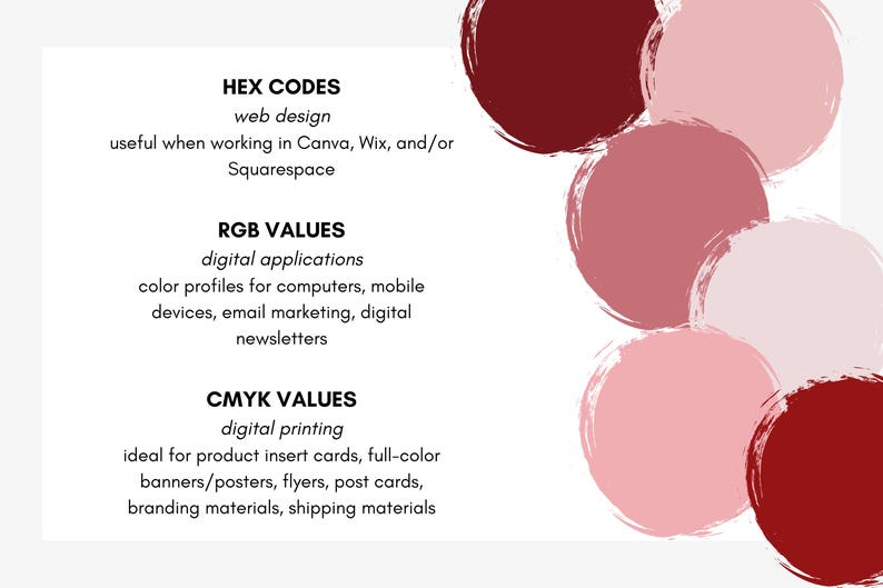 Soft Blush Pink, Dusty Rose, Rich Red Shades, Color Palette, Love ...