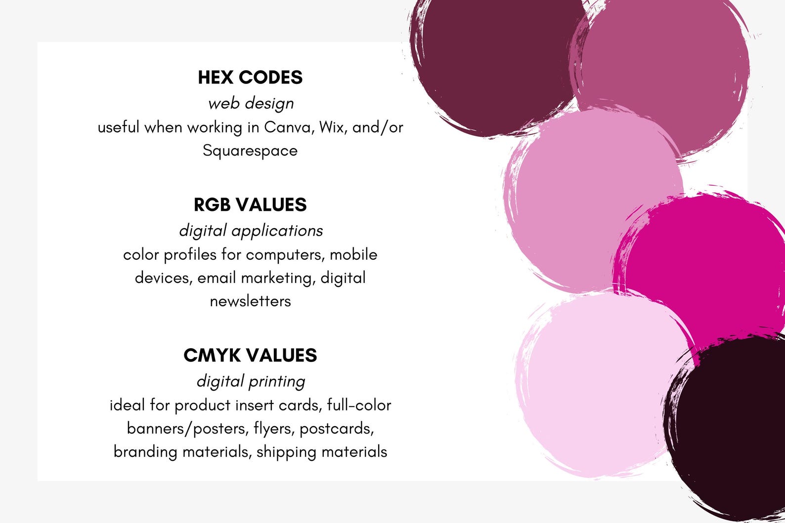 Dramatic Pink Color Palette, Small Business Branding Colors, Port Red ...