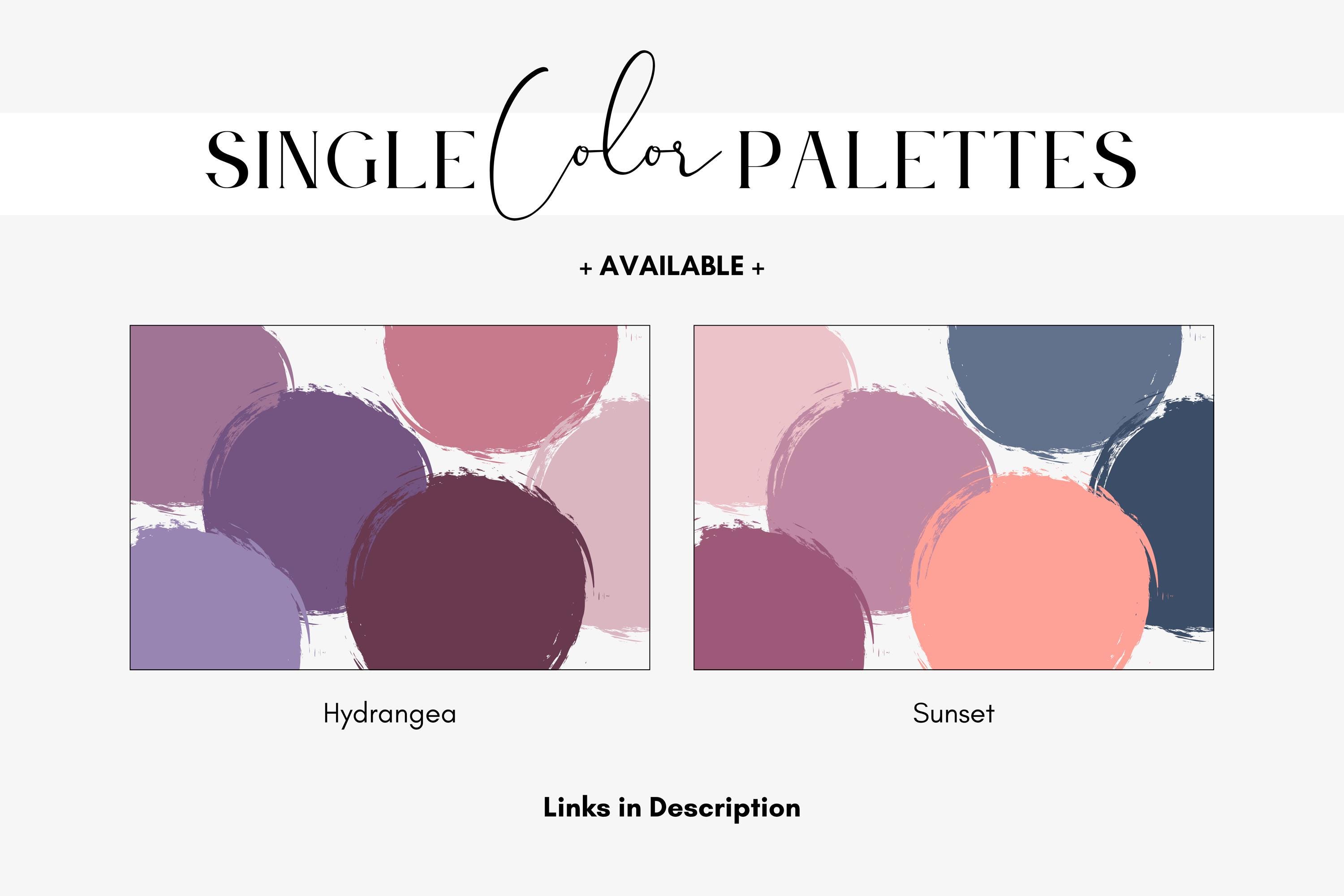 Moody Hydrangea Brand Color Palette, Purple, Lavender, Dusty Rose ...