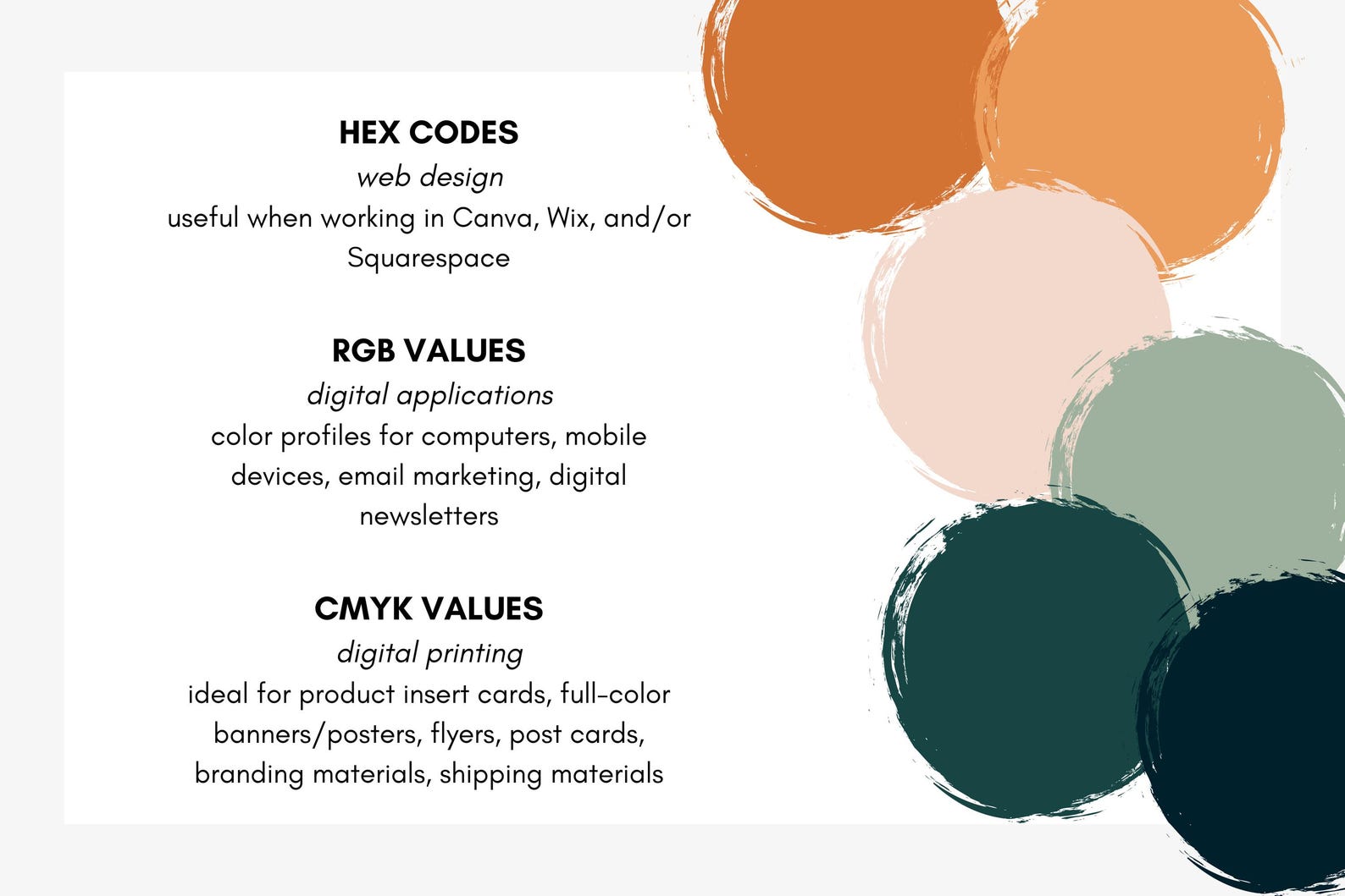 Orange and Green Color Palette for Digital Marketing Materials, Autumn ...
