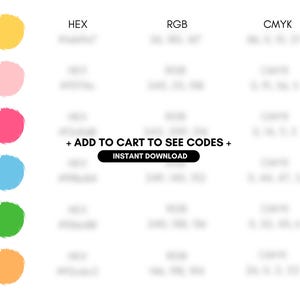 Sprinkles Color Palette, Mustard Yellow, Pink, Watermelon, Sky Blue ...