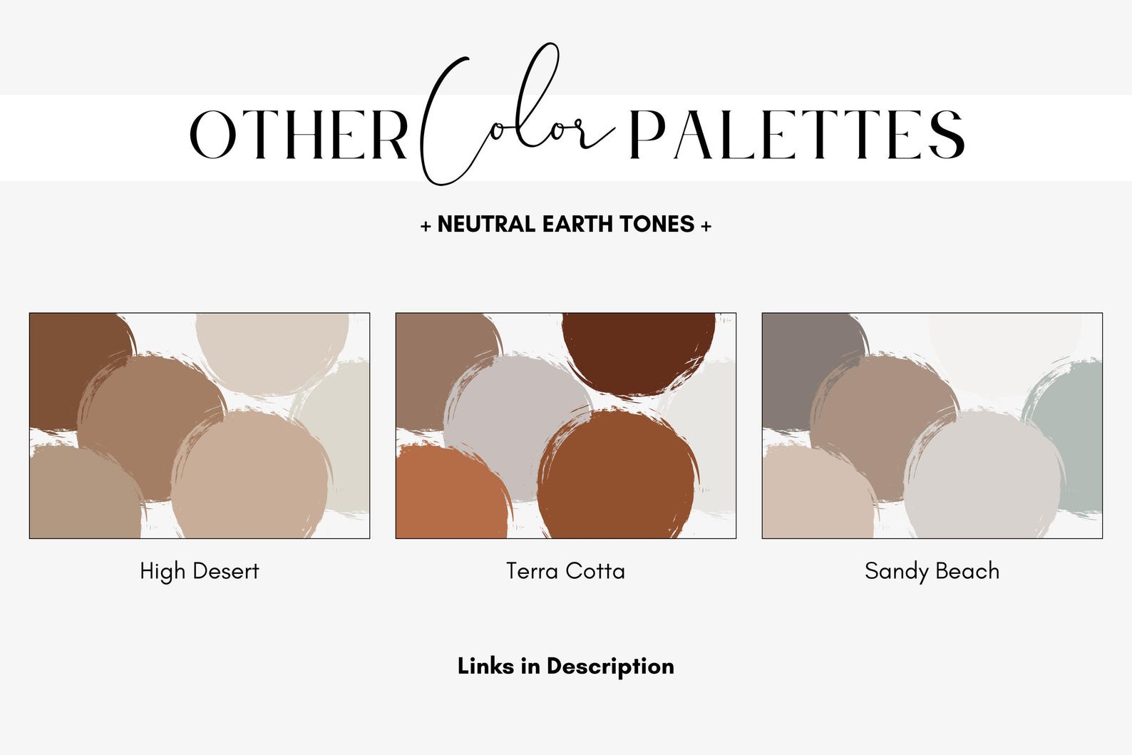 Mocha Color Palette, Boho Brand Colors, Earth Tones for Website and ...