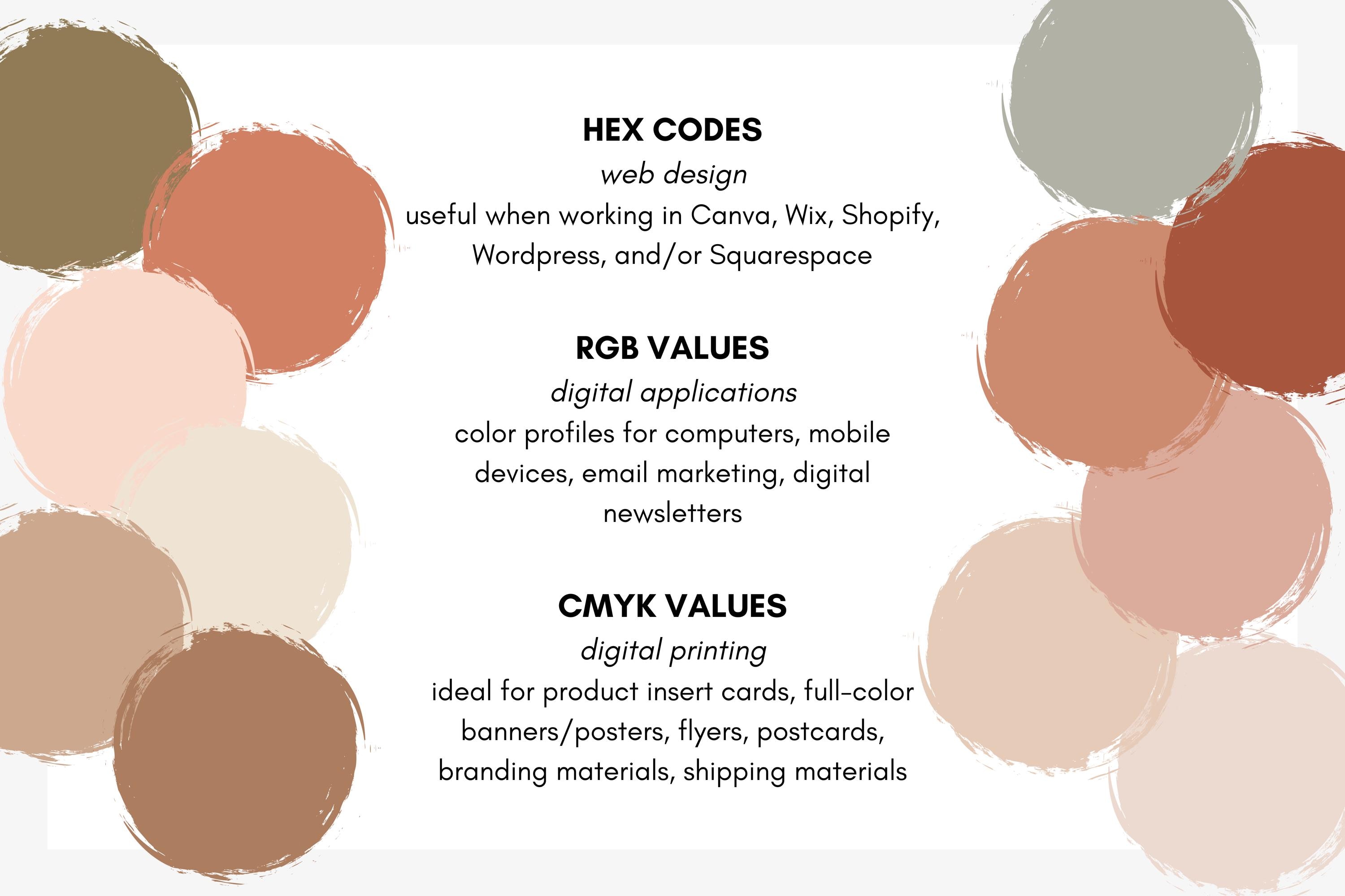 Soft Fall Color Palette, Earthy Boho Autumn Brand Colors, Peach ...
